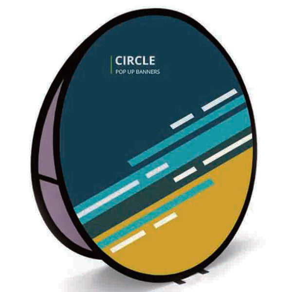4ft Circle Pop Out Banners | Custom Printed Pop Up Display Banners ...